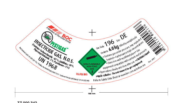 196DE BOC PESTIGAS DE SIZE | Black Cat Gas